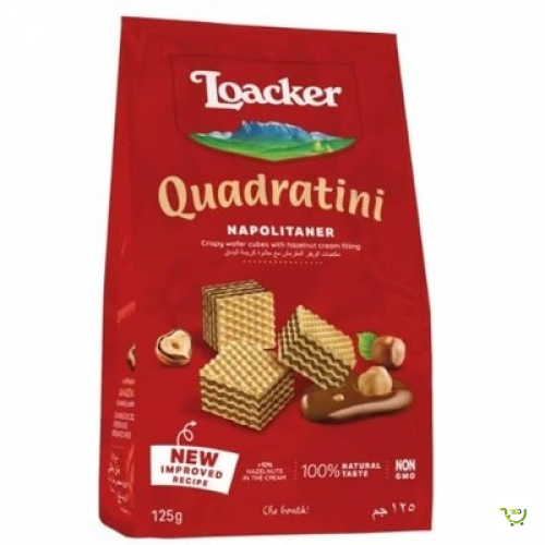 Loacker Quadratini Napolitaner Wafer 125g | GoBaqala