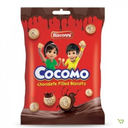 BISCONI COCOMO CHOCOLATE FILLED BISCUITS 10G | GoBaqala