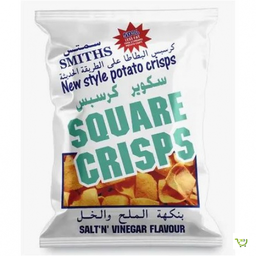 Smiths Salt & Vinegar Square Crisps, 20g | GoBaqala